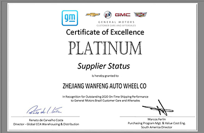 Zhejiang Wanfeng Auto Wheel Co.,Ltd.